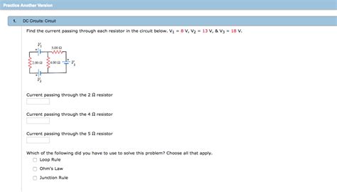 Solved Practice Another Version 1 DC Circuits Circuit Find Chegg Com