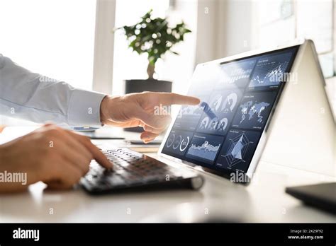 KPI Analytics Dashboard And Graph Stock Photo Alamy