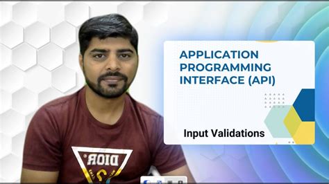 Apis Input Validations Youtube