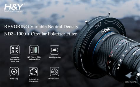 Handy Filter Revoring Variable Nd3 1000 Circular Polarizer Filter