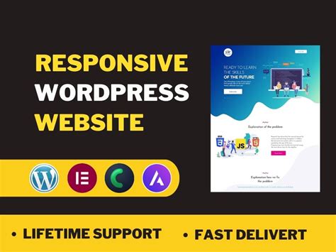 Responsive Wordpress Website Using Elementor Pro And Crocoblock Upwork