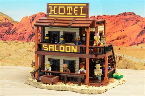 Lego Moc Old West Saloon And Hotel By Carbohydrates Rebrickable Build