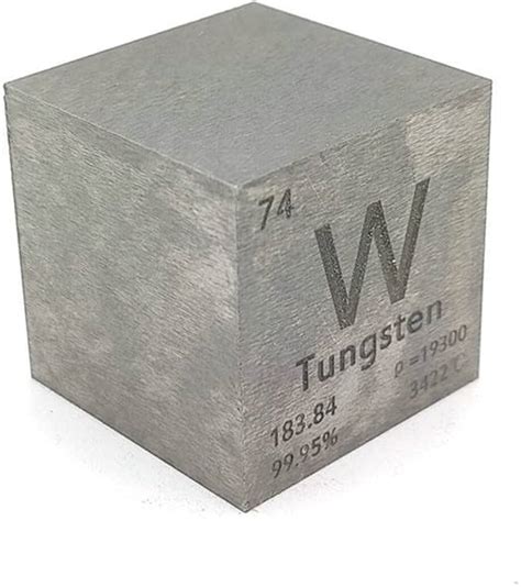 Pure W Tungsten Cube Block Bulk Periodic Table Of Rare 58 Off
