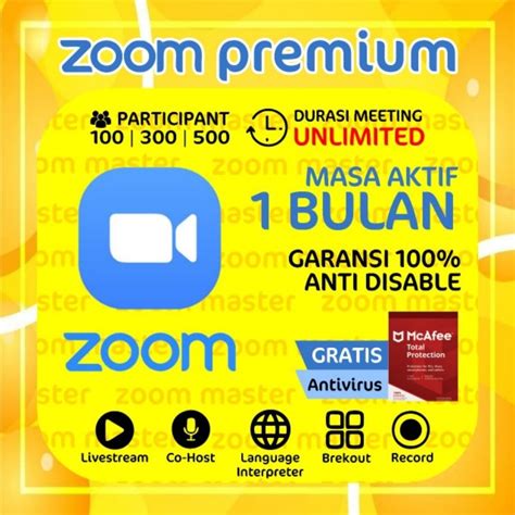 Jual Zoom Premium 100 Peserta | Shopee Indonesia