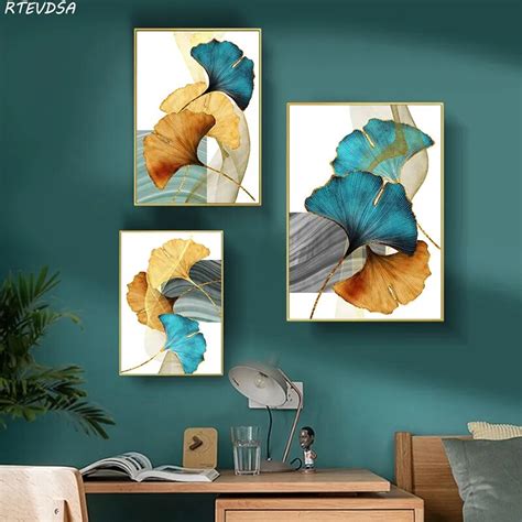 Navy Blue And Gold Abstract Wall Art L Free Global Delivery