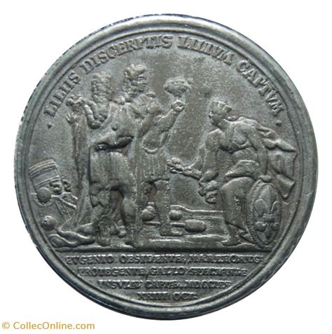 Siège de Lille Médaille de la prise de Lille Monnaies