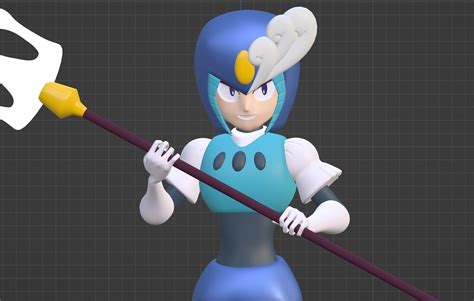 Splashwoman Megaman 9 3d Model Rigged Cgtrader