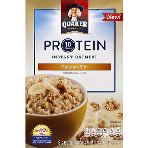 Quaker® Protein Instant Oatmeal Banana Nut Meijer 47 Off