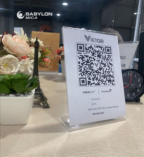 Kệ Mica Qr Code Quét Mã Ngân Hàng Giảm 30 Lấy Ngay