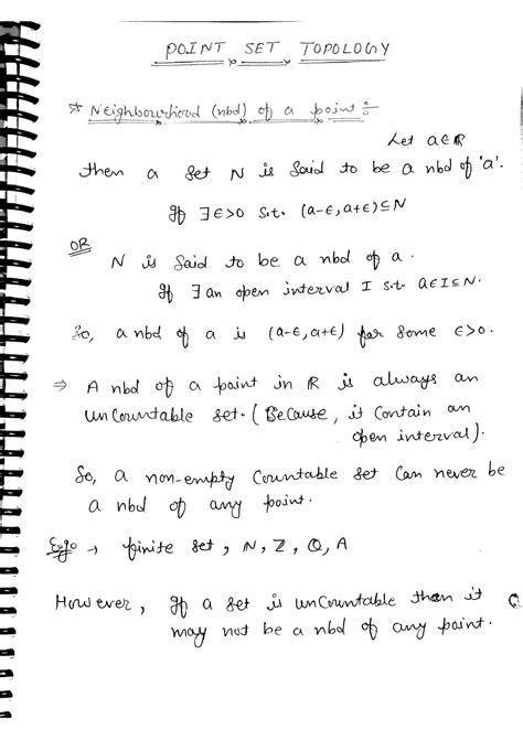 SOLUTION Gate Net Msc Handwritten Notes Point Set Topology Studypool