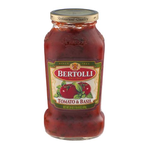 Bertolli Pasta Sauce Tomato Basil 24oz Jar Garden Grocer
