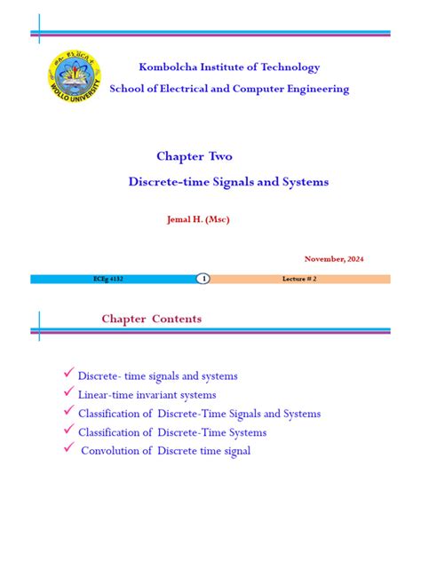 Dsp Chapter 2 Pdf Discrete Time And Continuous Time Sequence