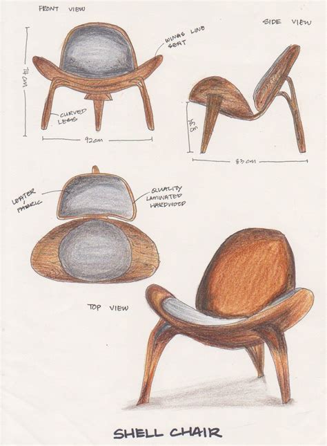 Organic Functionality Chair Design By Hans J Wegner Ergonomic Shell