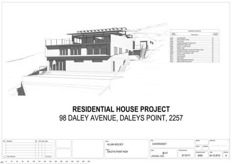 Residential House Project Sample Wd Drawings Nsw Ppt