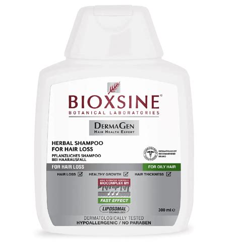 Shampoing Anti Chute Cheveux Gras H F Bioxsine 300ml Paraexpert Tn