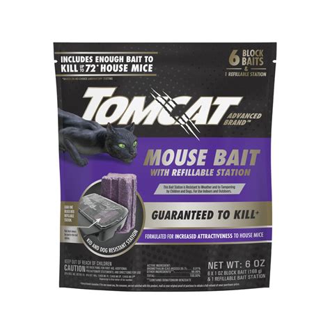 Tomcat Advanced Brand Mouse Bait With Refillable Station