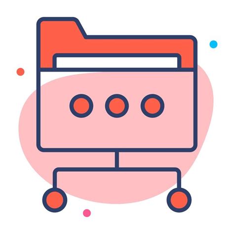 Premium Vector Shared Folder Vector Design Concept Of Data Sharing