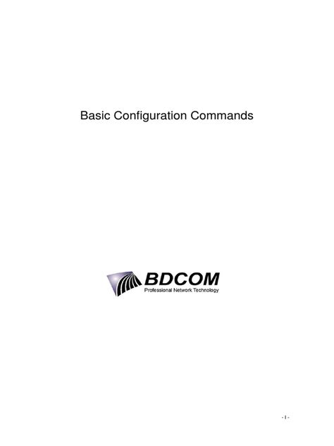 bd com switch basic configuration commands pdf port computer networking hypertext