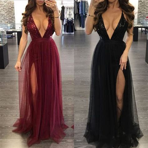 Women Long Formal Prom Dress Cocktail Party Ball Gown Evening