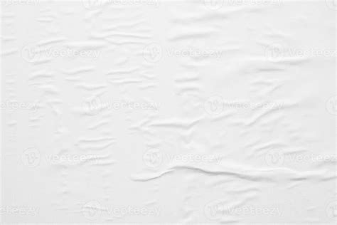 Fundo De Textura De Cartaz De Papel Amassado E Amassado Branco Em