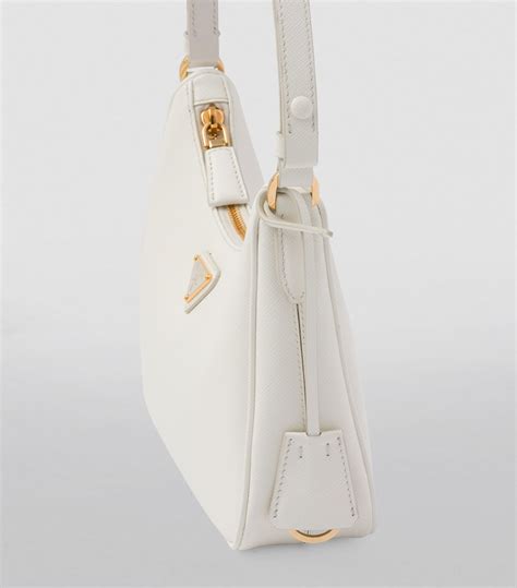 Womens Prada White Saffiano Leather Re Edition Shoulder Bag Harrods UK
