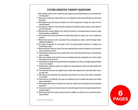 Future Oriented Therapy Questions Future Directed Therapy Fot Therapy