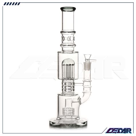 Wholesale 16 Inches 8 Arms And Wheel Glass Beaker Hookah Hand Blown