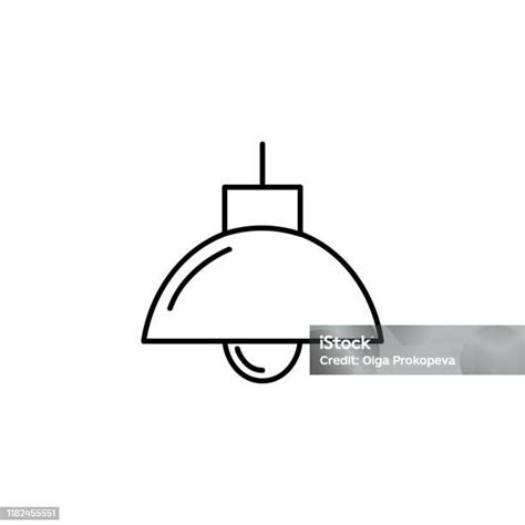 샹들리에의 상징 가구의 얇은 선 아이콘입니다 웹 디자인에 대한 그림 그래픽 벡터 기호 개념입니다 프리미엄 모노 선형 아름다운 일반 간결 로고 고급에 대한 스톡 벡터 아트 및