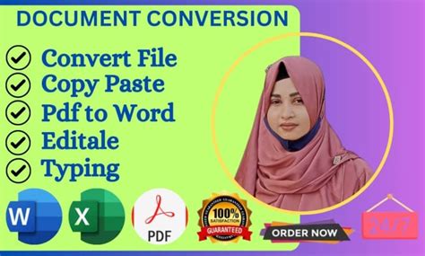 Convert Pdf To Word Copy Paste Typing By Sadia463 Fiverr