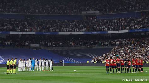 Se guardó un minuto de silencio en el Santiago Bernabéu por la tragedia