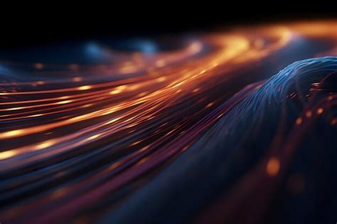 Premium Photo Abstract Tech Background With Lines Show High Speed Data Streams