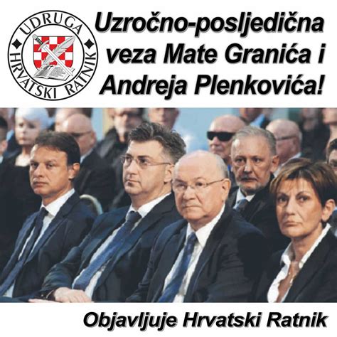 Udruga Mate Granić I Mario Plenković Otac Andreja Plenkovića Bili