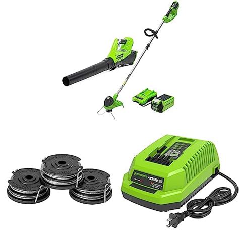 Greenworks V Cordless String Trimmer And Leaf Blower Combo Kit Dual Line Replacement