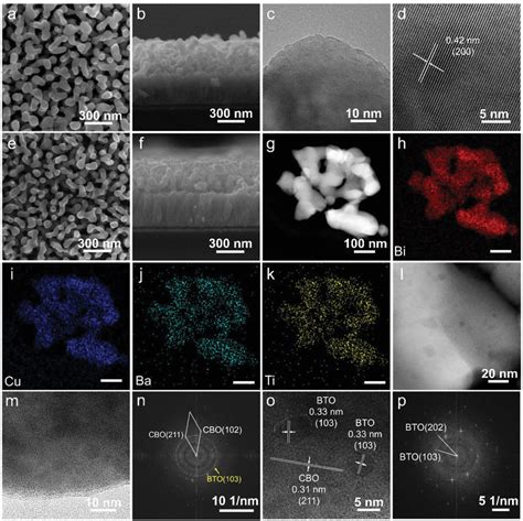 Characterization Of Bto‐cbo Films A Sem Image Of The Surface B