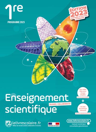 Manuel Enseignement Scientifique 1re 2023 Lelivrescolairefr