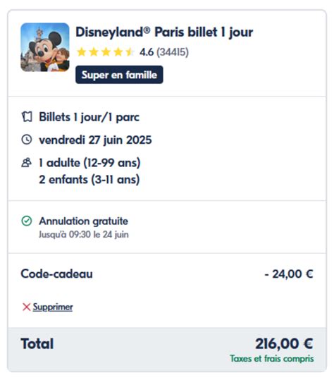 Promo Disneyland Paris 35 De Réduction Sur Le Séjour Parcmoinscher