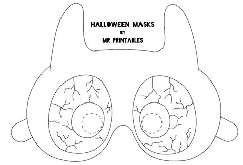 할로윈 가면 도면 네이버 블로그