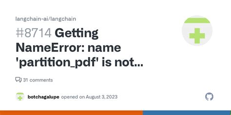 Getting Nameerror Name Partitionpdf Is Not Defined When Running