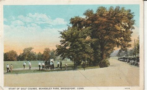 Free Vintage Used Postcard 1929 Golf Course Beardsley Park