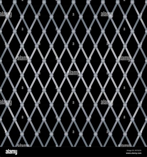 Vector Metal Grill Seamless Pattern Stock Vector Image And Art Alamy