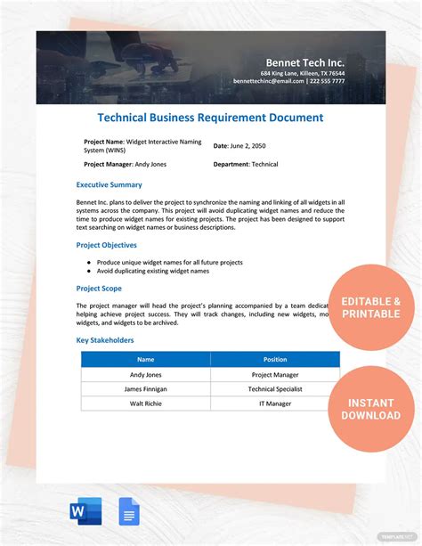 What Is Included In A Business Requirements Document At Saul Carroll Blog