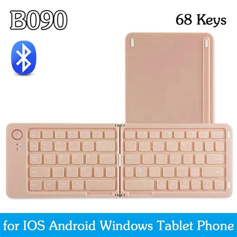Bluetooth Compatible Keyboard Foldable Keyboard Type C Rechargeable 81