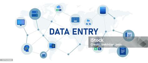 vetores de texto de entrada de trabalho de entrada de dados no Ícone do