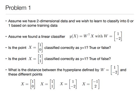 Solved Problem 1assume We Have 2 Dimensional Data And We