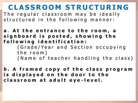 Classroom Structuring And Managementppt