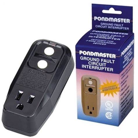 Plug In Ground Fault Circuit Interrupter GFCI By PondMaster Light Accessories