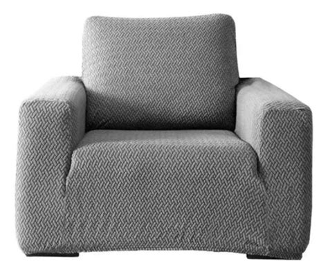 Cubierta De Sillon Individual Niza Stretch Vianney Color Gris Envío