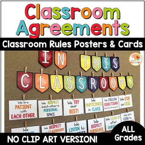 Classroom Posters And Cards With The Words In This Classroom