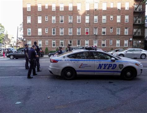 New York Police Department Activity On Scene Of An Incident In Brooklyn