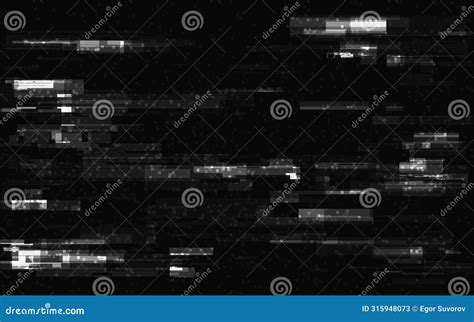 Glitch Background Distorted White Lines With Overlay Effect Video